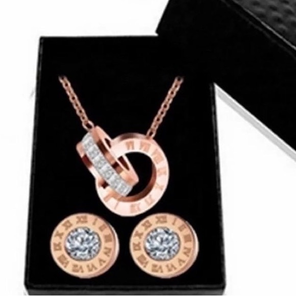 Jewelry | Rose Gold Roman Numeral Set | Poshmark